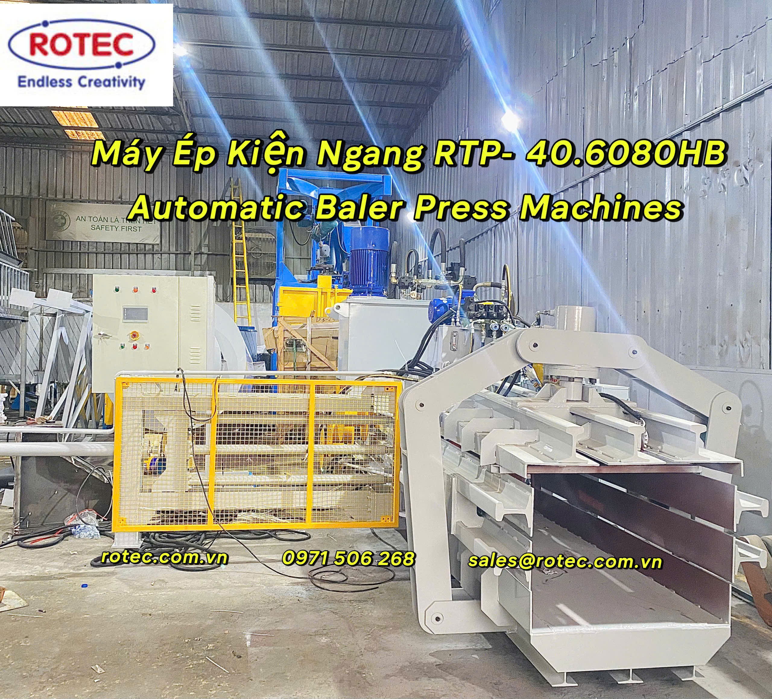 Chế Tạo Thành Công Máy Ép Thủy Lực Kiểu Ngang Cho Doanh Nghiệp Miền Trung | Rotec Việt Nam